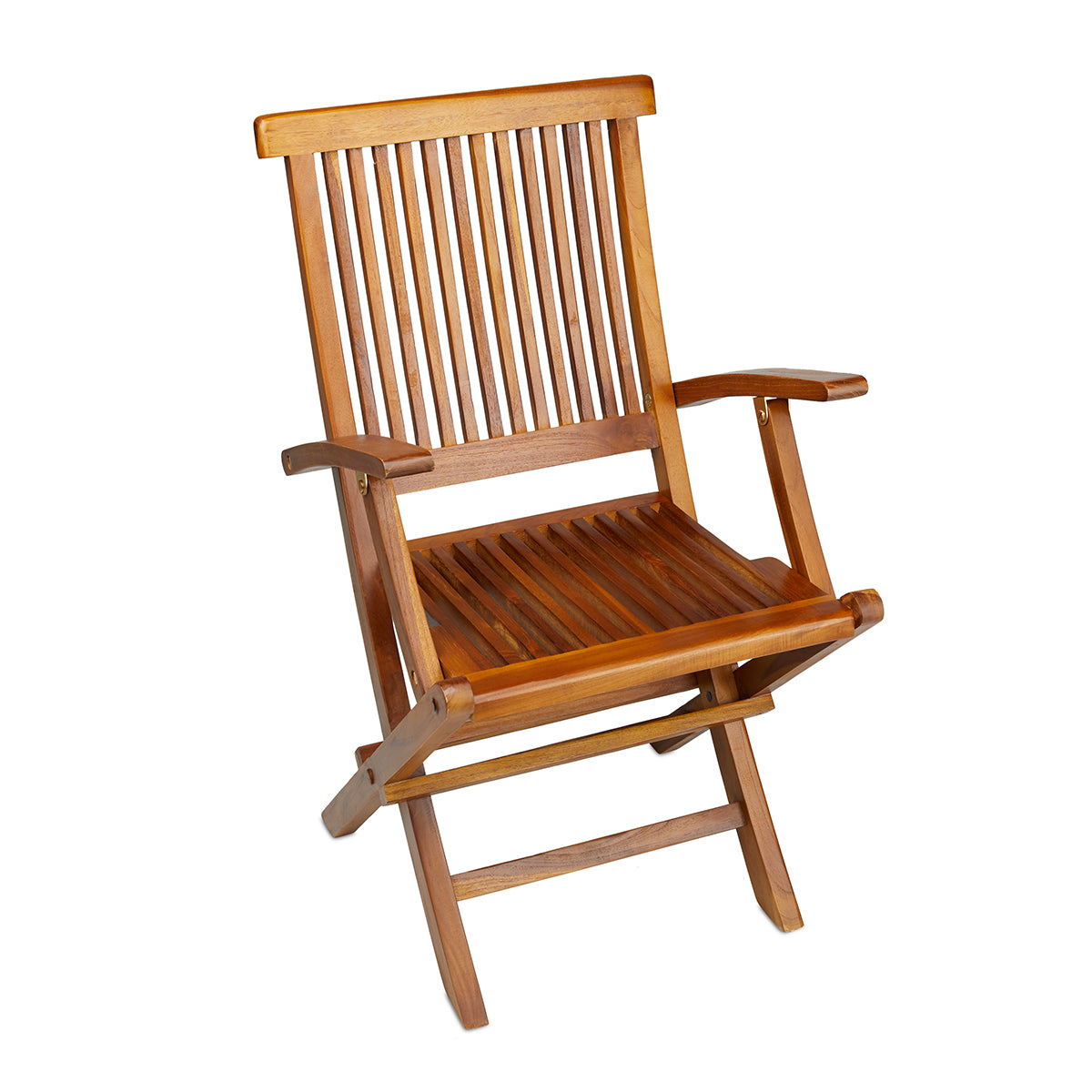 Teak Folding Arm Chair – TeakCraft