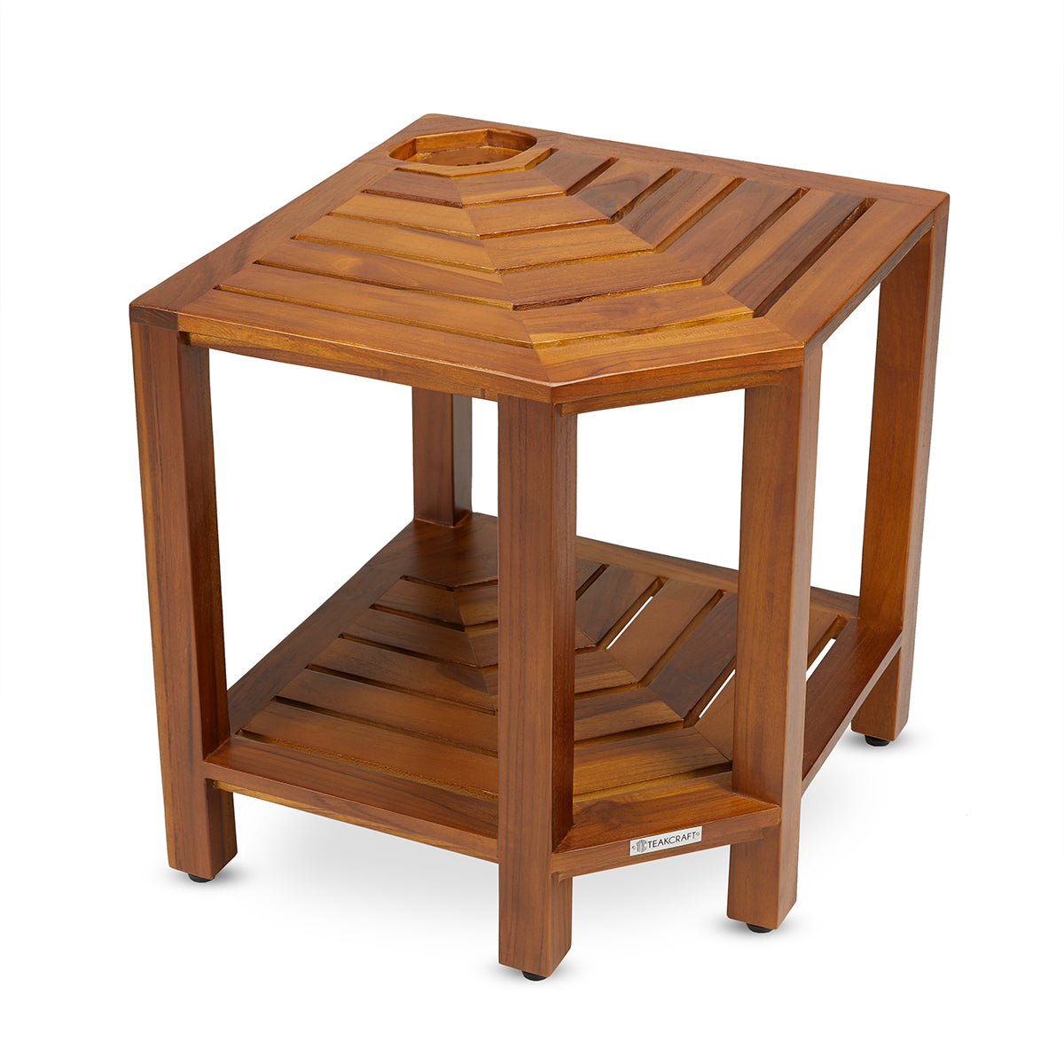 The RA, Teak Corner Shower Bench – TeakCraft